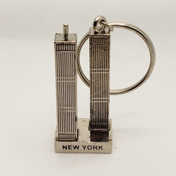 Accessories | 612 911 Twin Towers Keychain Silver | Poshmark